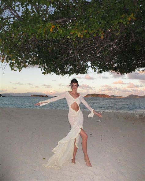 Kendall Jenner Kicks Off 2024 In Helsa S Sheer White Gown
