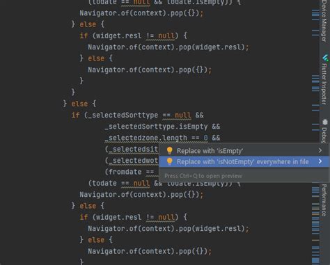 Incorrect Suggestion For IsEmpty Lint Issue 6405 Flutter Flutter