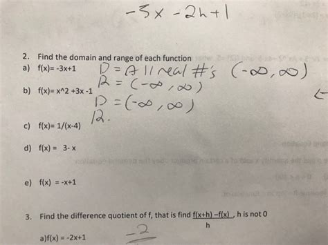 √100以上 f x x 2 x 3 find domain and range 165778 find the domain and range of the function f x