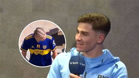 Lo hará de River Julián Álvarez reveló la obsesión de Haaland por