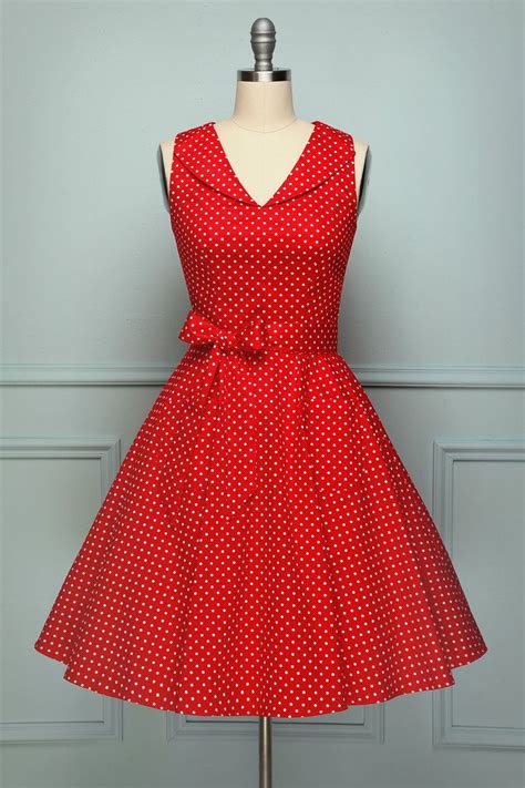 Pin On Polka Dots Vintage Dresses