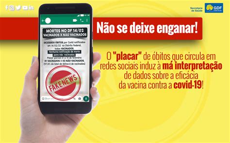 Cuidado para não cair em fake news sobre covid Agência Brasília