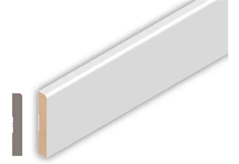 Zócalos Mdf Prepintado Blanco Liso 95x 15mm