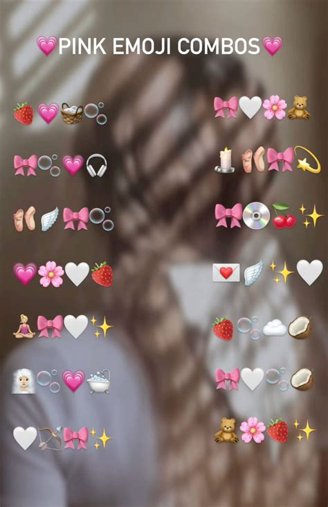 Pink Emoji Combos In 2024 Emoji For Instagram Instagram Emoji