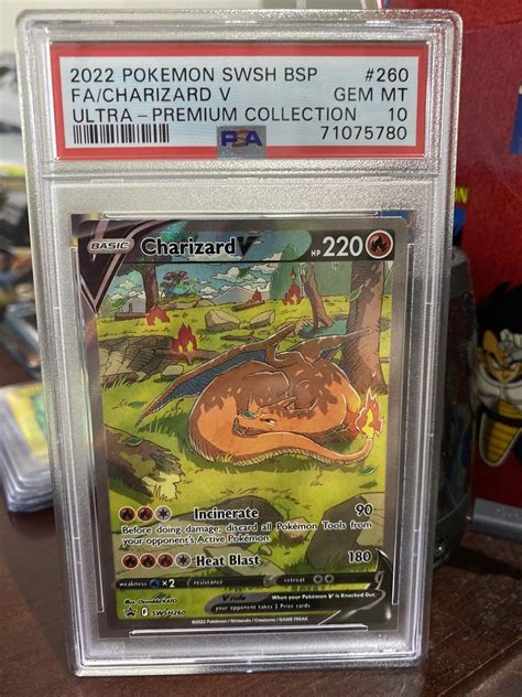 Mavin PSA 10 Charizard V Black Star Promo Swsh260 UPC Pokemon Card