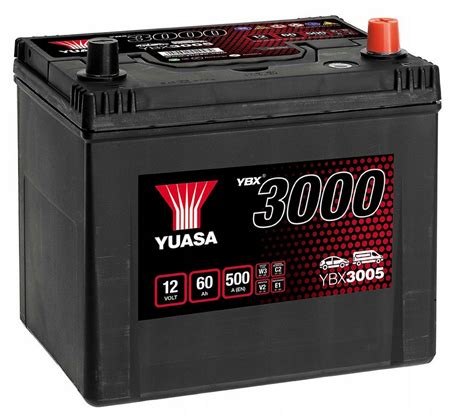 Akumulator YUASA YBX3005 12V 60Ah 500A