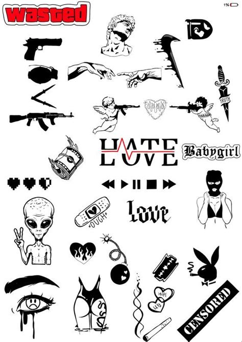 Tattoo Art Minimalism Flash Tattoo Sleeve Small Tattoos For Guys