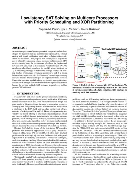 pdf low latency sat solving on multicore processors with priority scheduling and xor