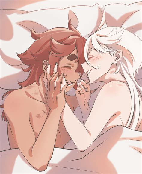 Rule 34 2girls After Sex Blush Breasts Canon Couple Closed Eyes Color Completely Nude