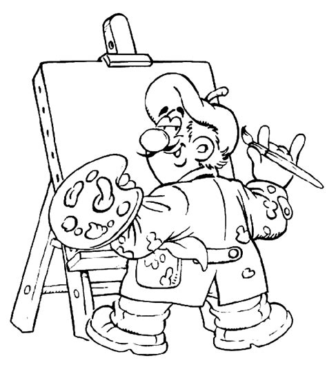 34 dessins de coloriage peintre à imprimer sur LaGuerche Page 3
