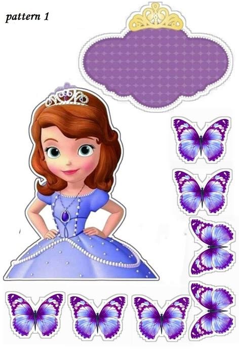 Cake Topper Edible Print For Disney Princess Sofia Frozen Ariel Beauty