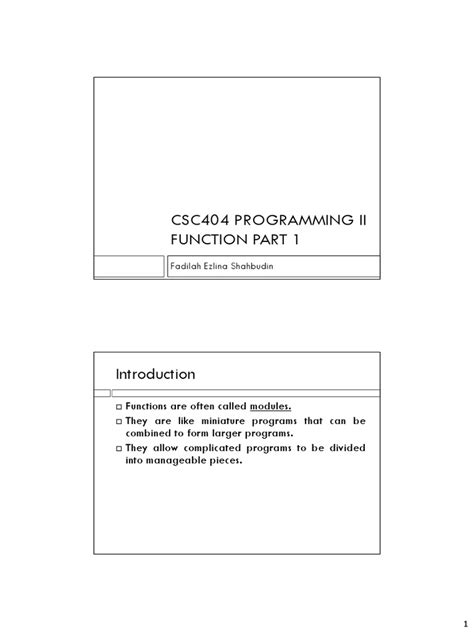 csc404 week2 function part 1 fadilah pdf trigonometric functions subroutine