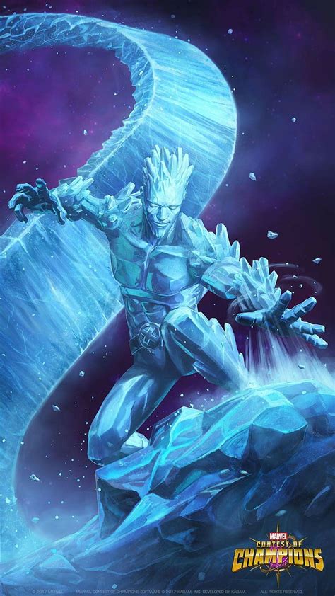 Iceman Marvel Xmen HD Phone Wallpaper Peakpx