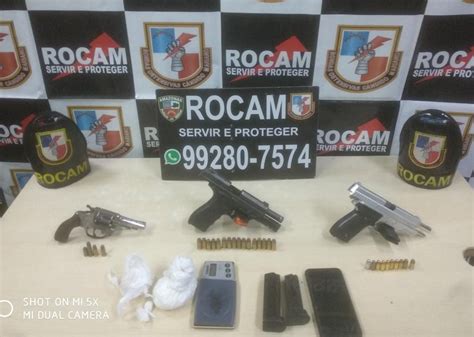 Rocam detêm homem por porte ilegal e tráfico de drogas SSP