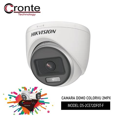 Cámara seguridad DOMO COLORVU 2MPX DS 2CE72DF0T F Cronte Technology