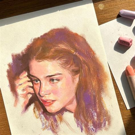 그림작업실 아를 on Instagram Portrait drawing 완성 hwawon kr 화원오일파스텔