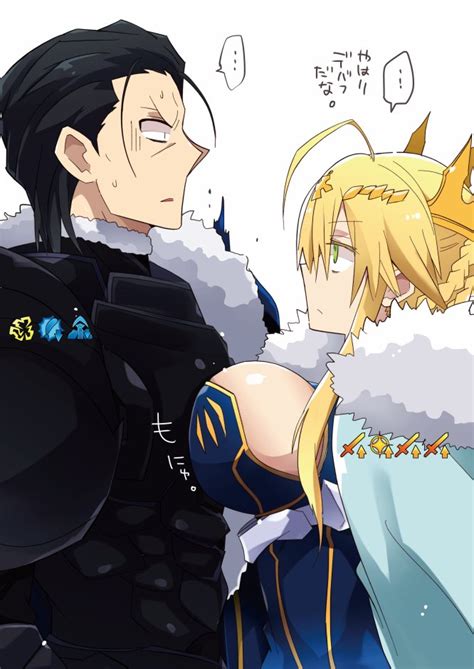 Artoria Pendragon Artoria Pendragon And Agravain Fate And 1 More Drawn By Nogiacclima