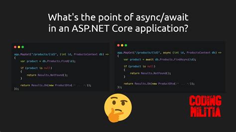 Video What S The Point Of Async Await In An Asp Net Core Application