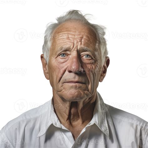 Ai Generated A Happy Older Man Smiling For The Camera Isolated 35327711 Png