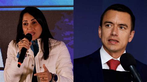 Elecciones en Ecuador la correísta Luisa González y el empresario