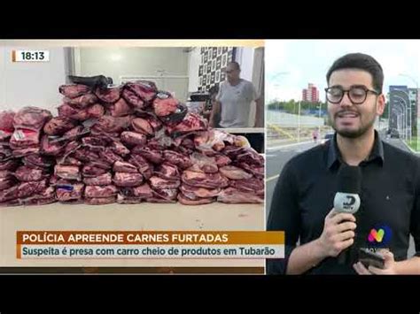Mulher é presa acusada de furtar carnes em supermercado em Tubarão
