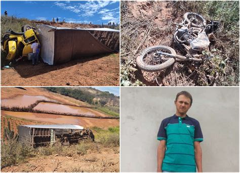 Colis O Entre Motocicleta E Caminh O Mata Homem Na Br Em Cidade Do