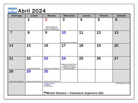 Calendario 2024 En Argentina Image To U