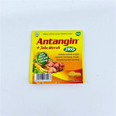 Jual Antangin JRG Plus Jahe Merah SACHETAN Isi 4 Tablet Shopee Indonesia