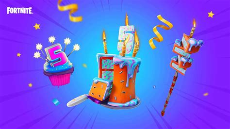 Fortnite 5 anos jogo comemora seu aniversário tarefas especiais