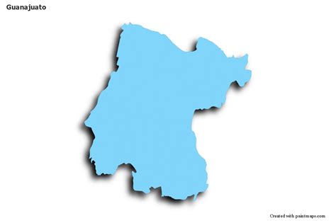 Mapas de muestra para Guanajuato azul contorno sombrío Memo Cookie