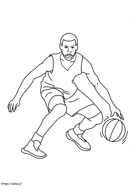 Impresionante Stephen Curry Para Colorear