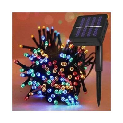 Generico Cadena De Luces Solares Luces Led Con Panel Solar