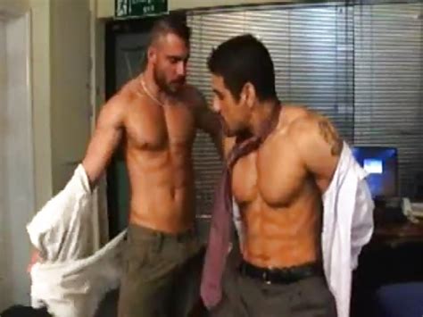 Burly Stud Enjoying A Fantastic Dick Suck In His Office Gayfuror