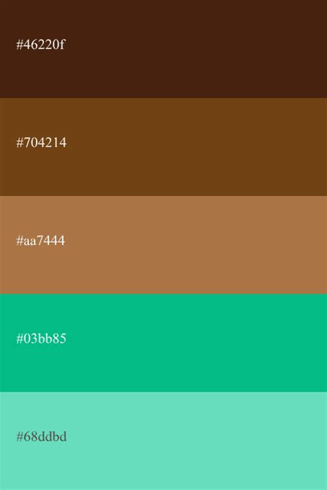 Paleta de cores Sépia códigos combinações
