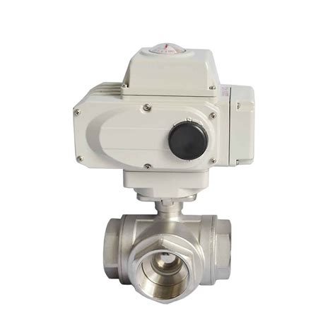 Válvula Esfera 3 vias Total Inox Atuador Elétrico Sinox SinoxTec