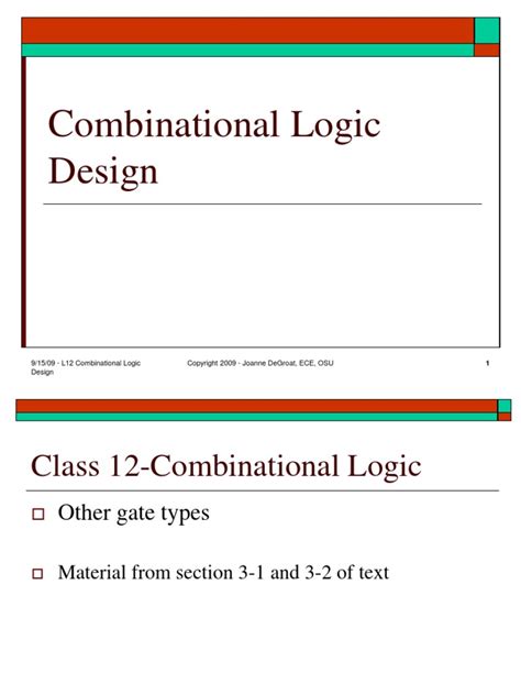 pdf lect 12 combinational logic design dokumen tips