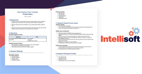 Ux Research Plan Objectives Tactics And Template