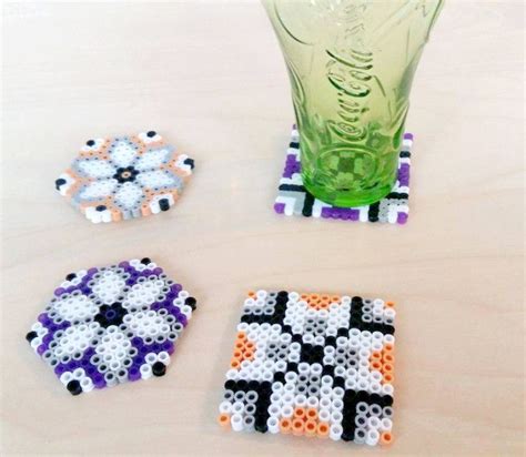 Dessous de verre perles à repasser Perles à tisser Motifs perles