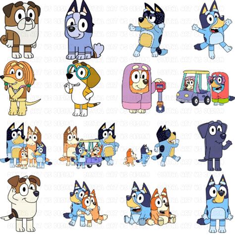 Bluey Svg Bundle Bluey Svg Cut File Bluey Vector Bluey File Etsy Finland