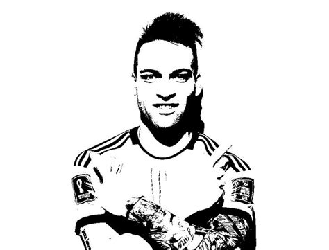 Stencil Lautaro Martinez Tatuaje De Messi Libros Fondos Imprimir Sobres
