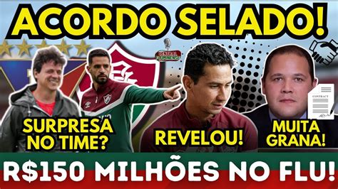 NEGÓCIO FECHADO FLUMINENSE TEM ACORDO POR R 150 MILHÕES DIZ SITE