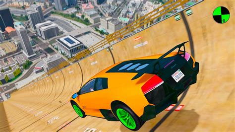 GTA 5 Mega Ramp Jumps Crash Testing Real Car Mods Ep 12 YouTube