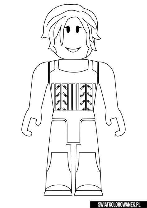 Roblox Dziewczynka Kolorowanka Darmowe Kolorowanki Do Druku
