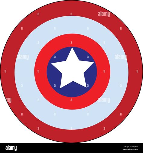 Captain America Shield Stock Vector Images Alamy