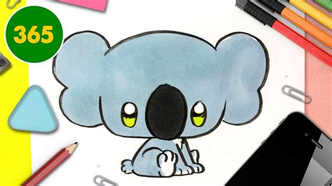 Comment Dessiner Koala Kawaii Kawaii Dessin Facile Tape Par Tape