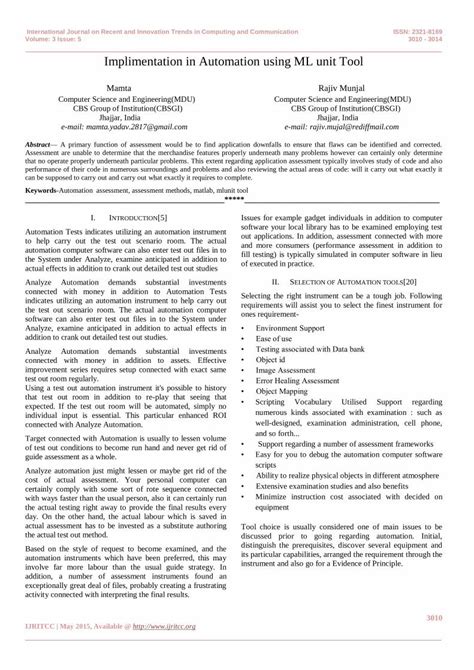 pdf implimentation in automation using ml unit tool dokumen tips