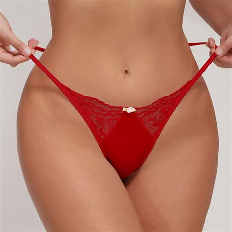 Frauen Sexy G Strings Tangas T Back Spitze Höschen Unterwäsche Dessous