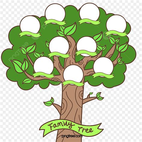 Vector Dibujado A Mano árbol Genealógico árbol Genealógico PNG dibujos