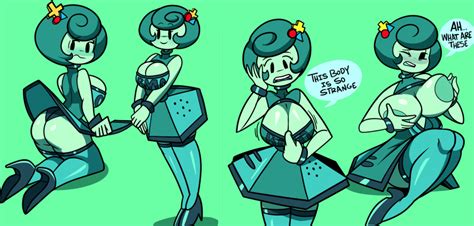 Rule 34 1girls Adventure Time Android Ass Big Ass Big Breasts Bmo Cartoon Network Cleavage