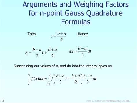 ppt gauss quadrature rule of integration powerpoint presentation free download id 6379077